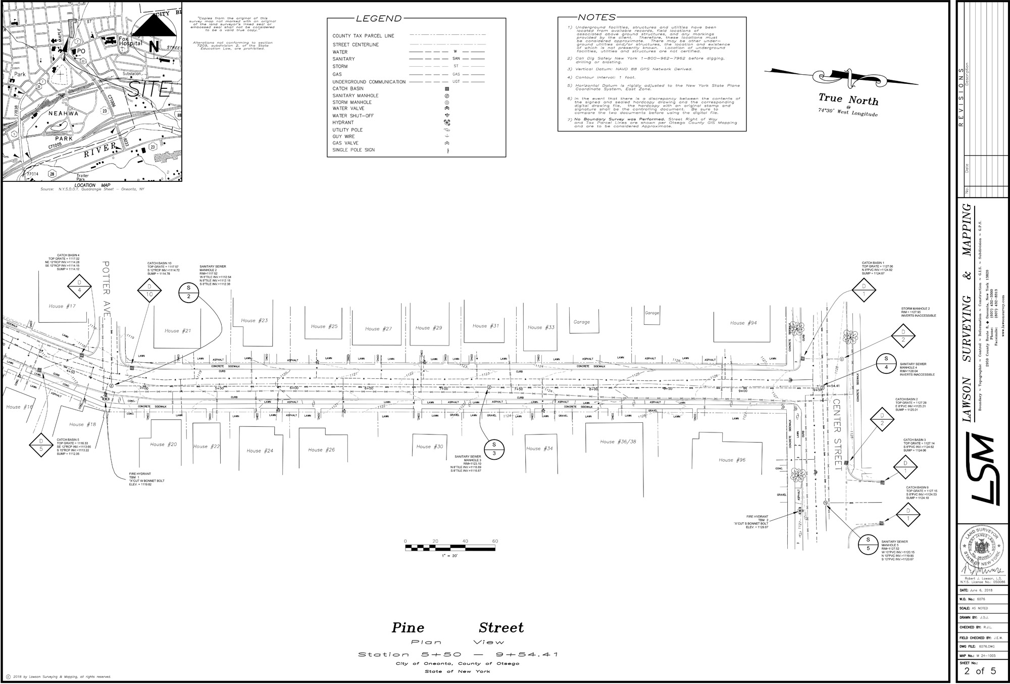 Street Surveys – Lawson Surveying & Mapping